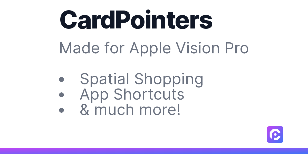 CardPointers for Apple Vision Pro
